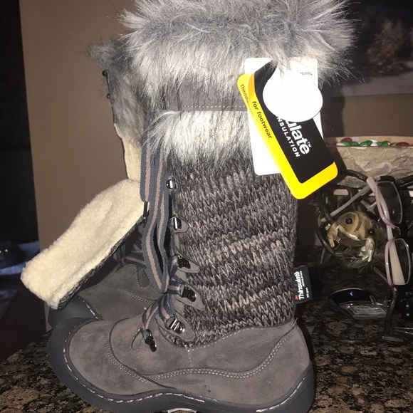 Muk Luks | Shoes | Muk Luks Thinsulate Fur Trimmed Lined Winter Boots ...